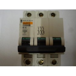 Merlin Gerin C60HB B16 16a Triple Pole Mcb